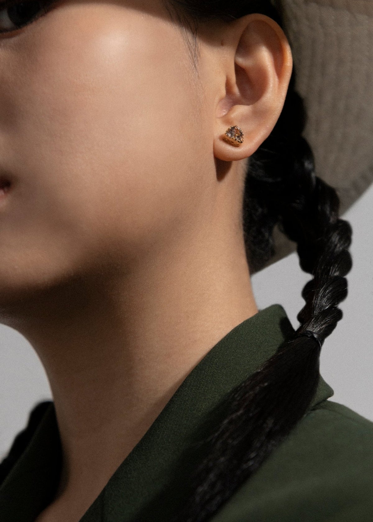 Ballerina Tutu Morganite Ear Studs