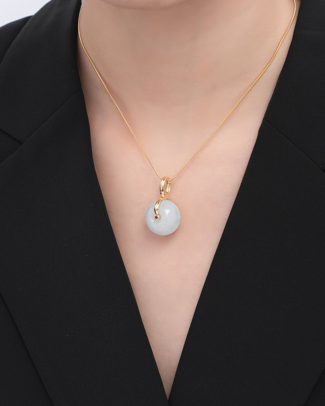 Oreo Cookies Donut Jade Pendant | Ruby — Yukimoto Gemstone & Jewellery ...